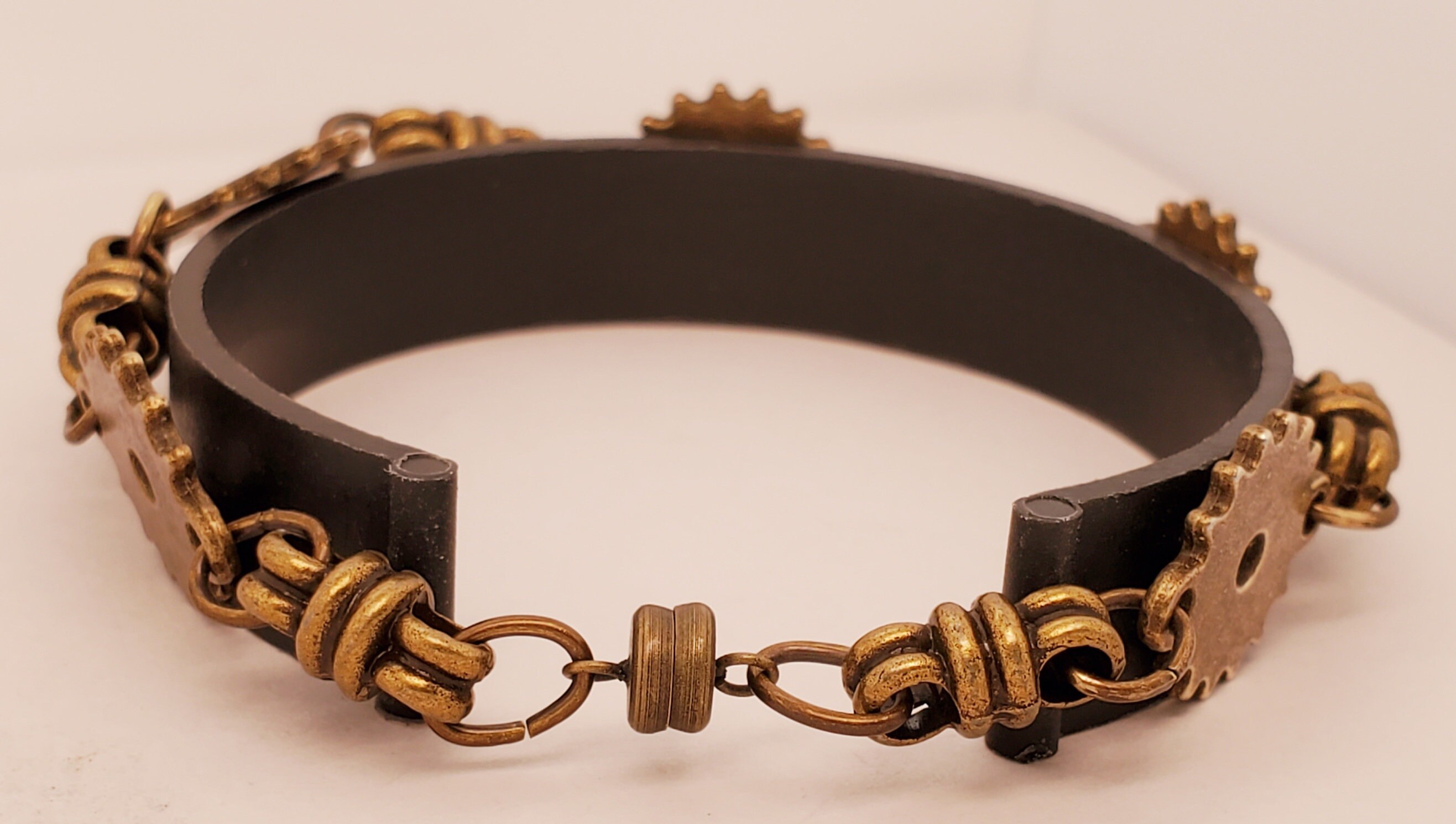 Engranajes y pulsera conectora de 2 orificios en latón - Etsy España