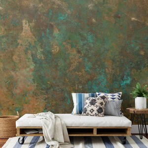 Rustic Texture Wallpaper Mural - Abstract Peel and Stick Wallpaper for ...