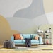 Abstract Earth Tones Wallpaper Mural: Modern Minimalist Wall Art - Etsy