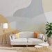 Abstract Earth Tones Wallpaper Mural: Modern Minimalist Wall Art - Etsy