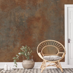 Rustic Industrial Metal Wallpaper Mural - Textured Peel and Stick ...
