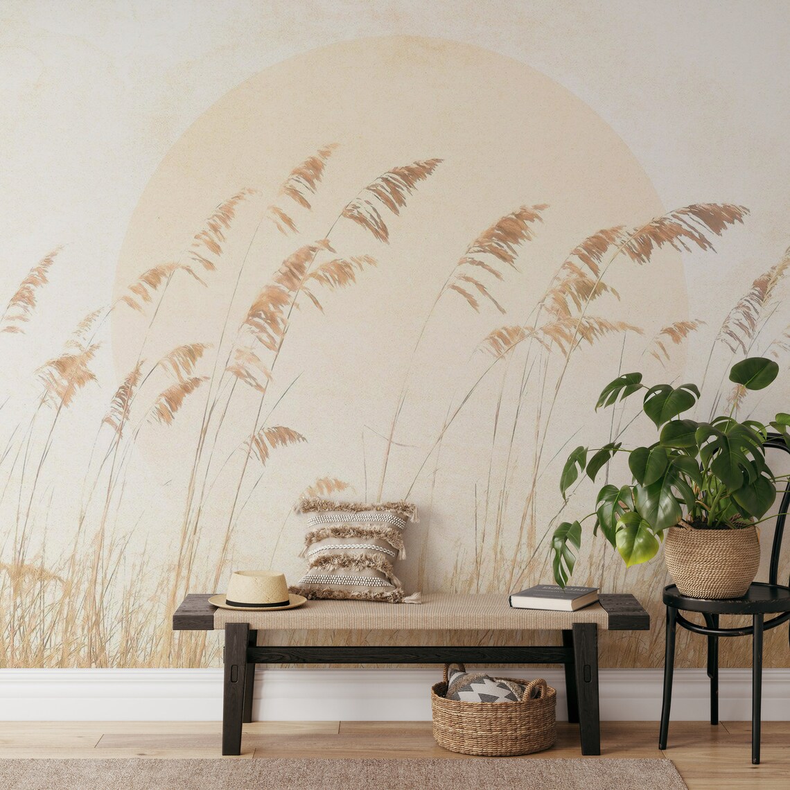 Dune Grass Wallpaper - Nature Wall Art | Peel and Stick Wallpaper Mural ...