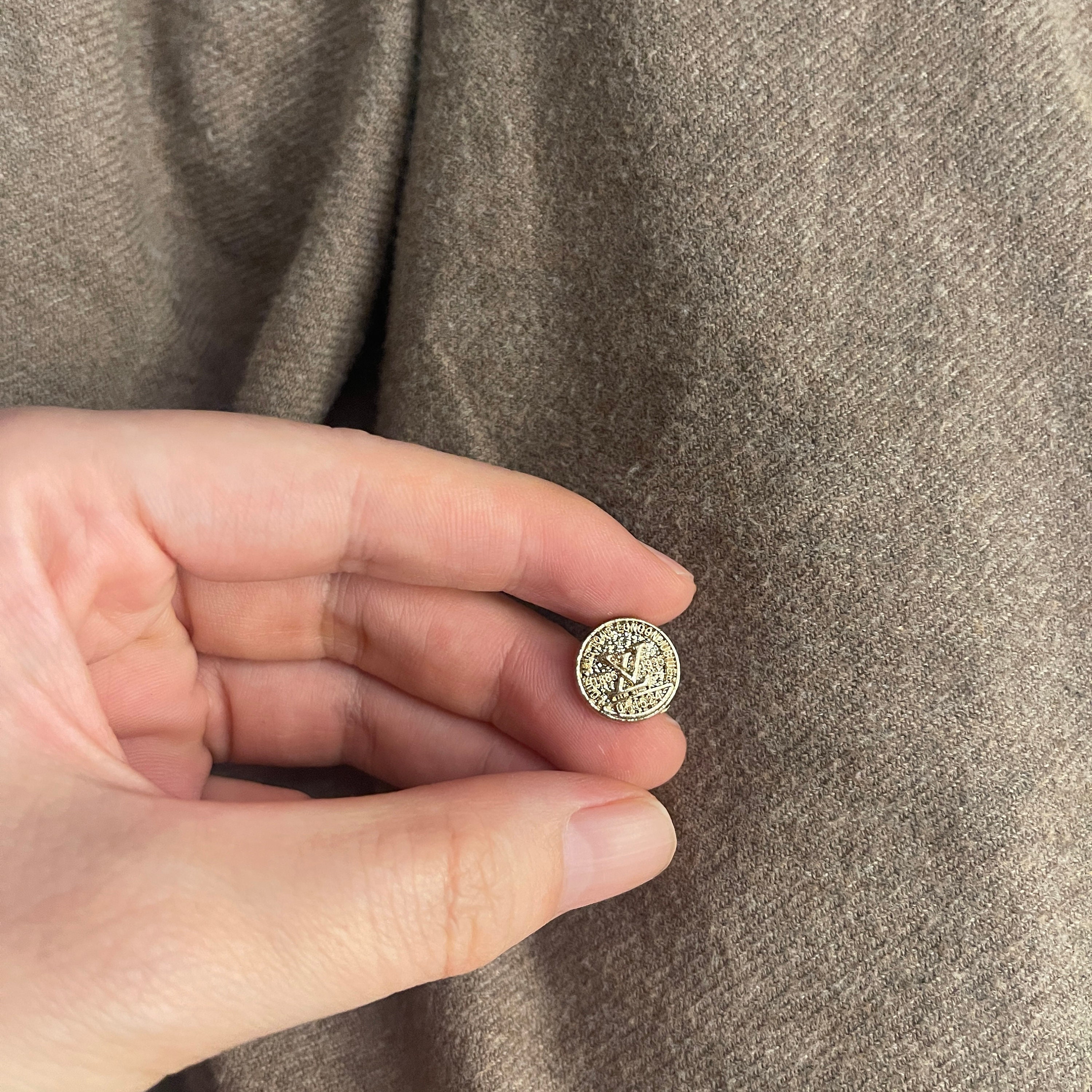 12mm-mini Vintage Gold Chanel Buttons - Etsy