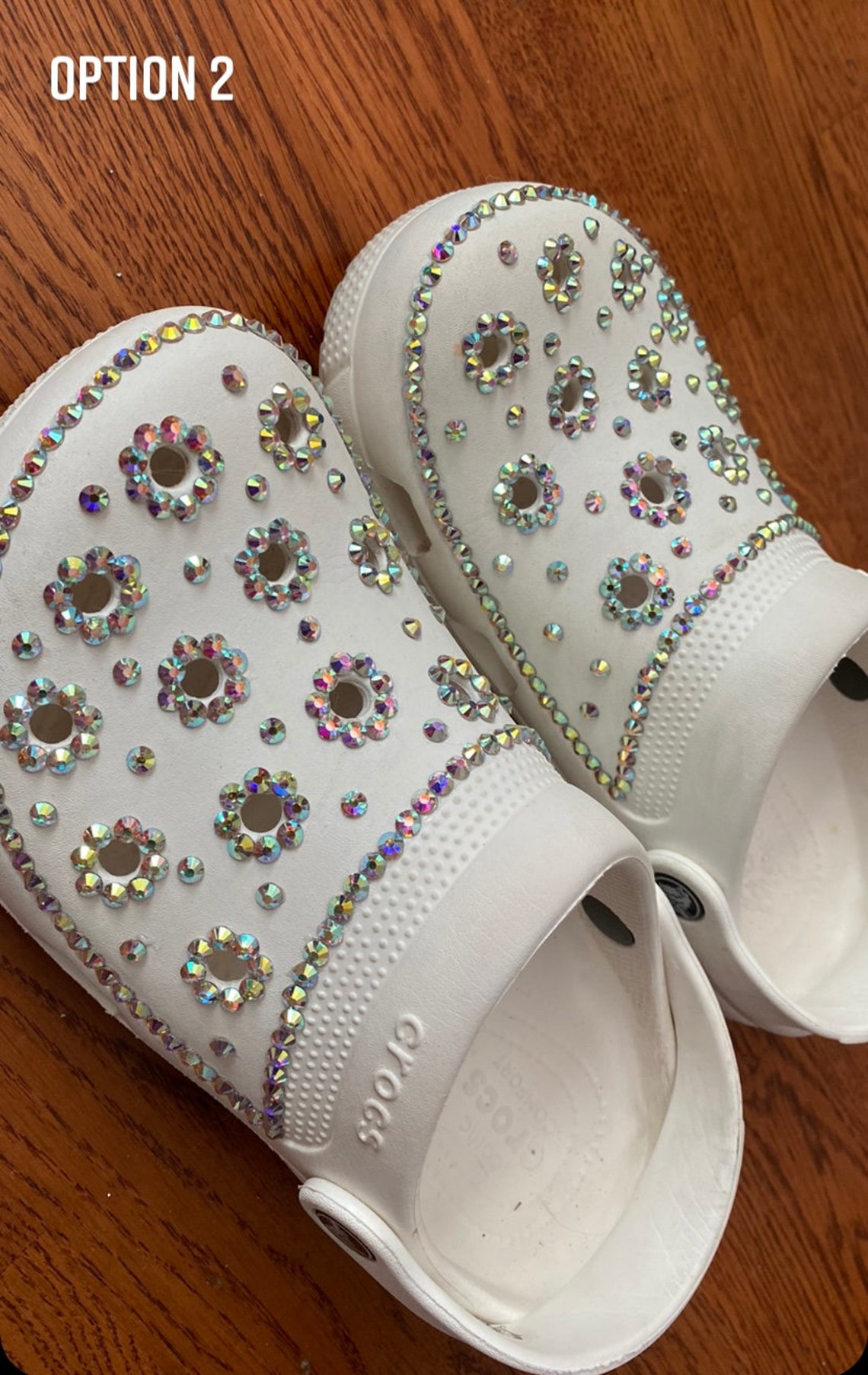 Custom rhinestone crocs | Etsy