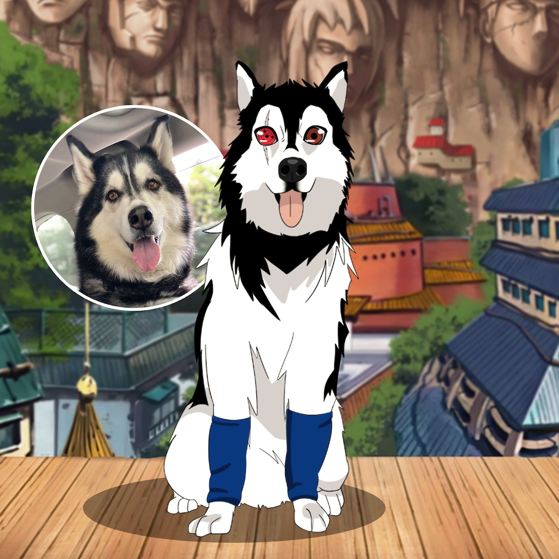 Custom Anime Pet Portrait Dog Anime Portrait Cat Anime - Etsy
