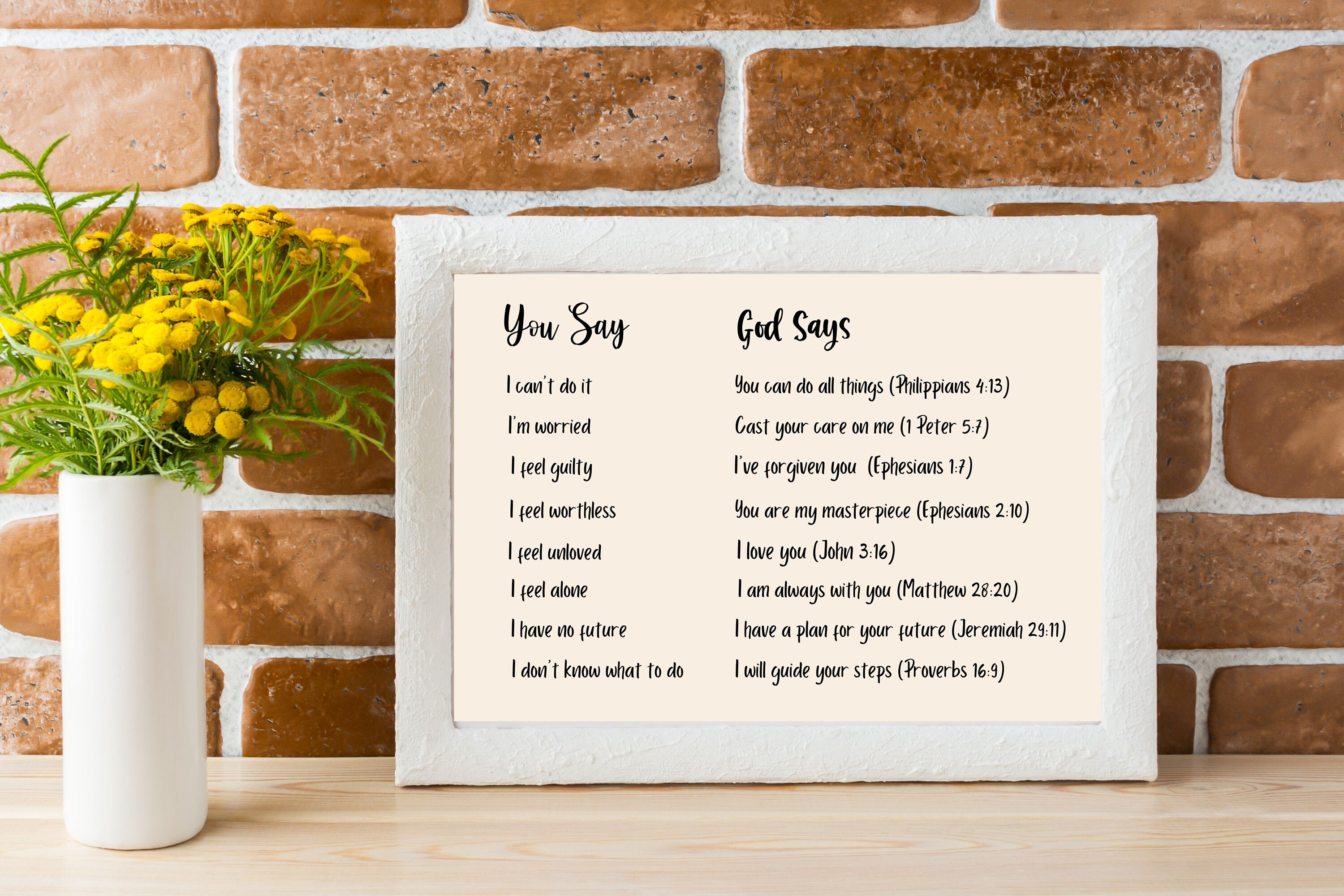 Bible Scripture Wall Art Christian Wall Art Bible Verse Wall - Etsy UK