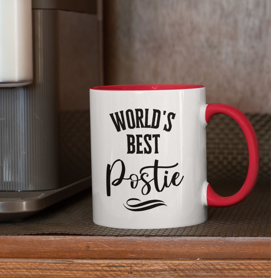 Postie Postman Gift Mug, World Best Postie, Present for Postman Post ...