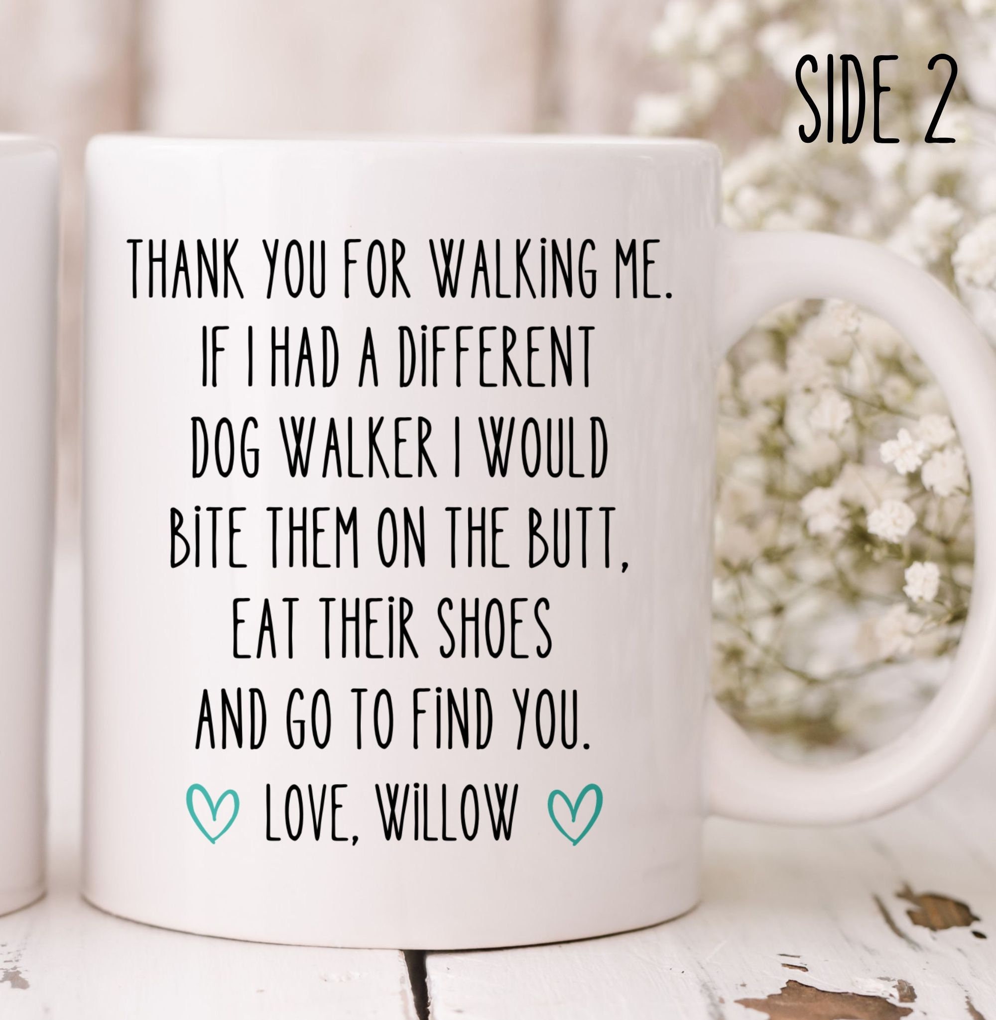 Personalised Funny Dog Walker Mug, Funny Dog Walker Gift, Dog Walker ...