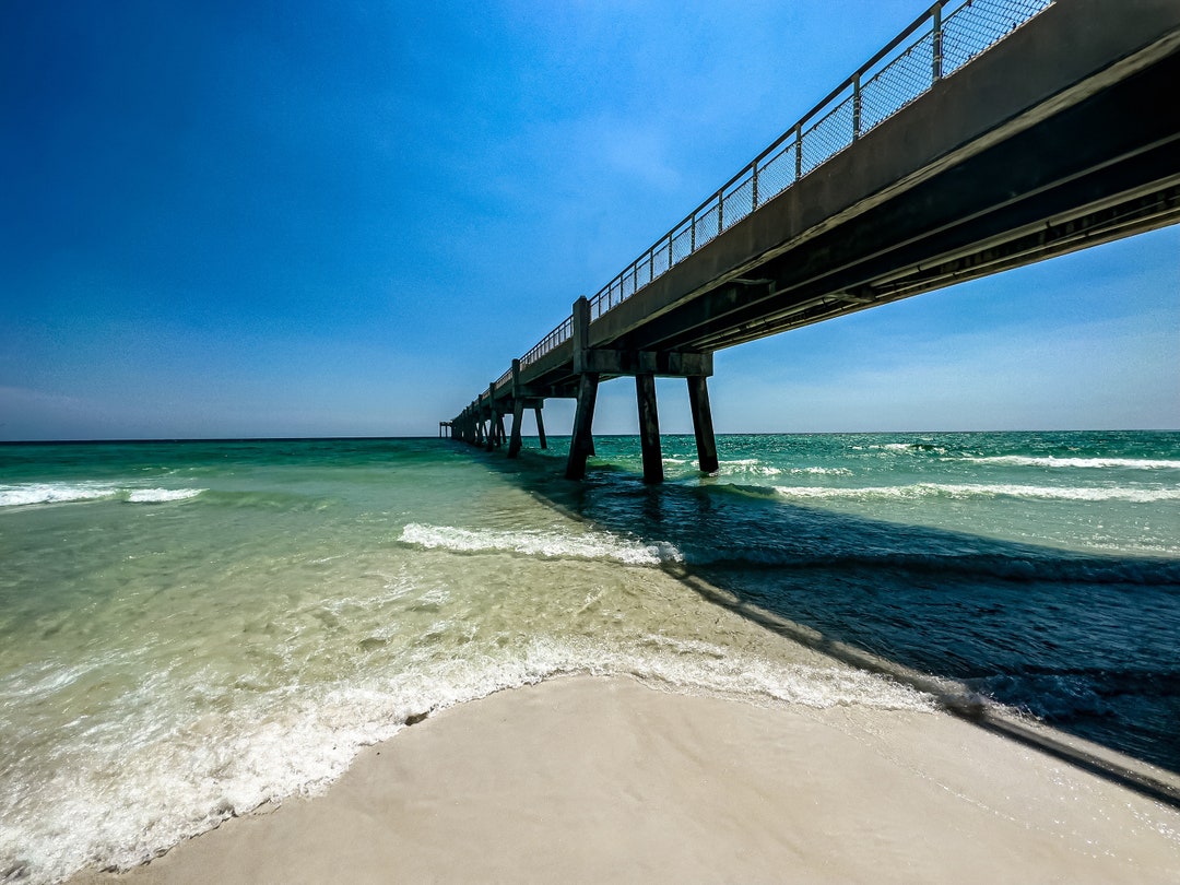 Emeral Coast Pier, Pier Photograph, Beach Picture, Beach Home Decor ...