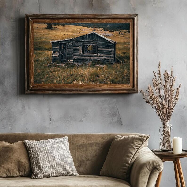Rustic Mountain Cabin, Rustic Photography, Rustic Home Decor, Colorado ...