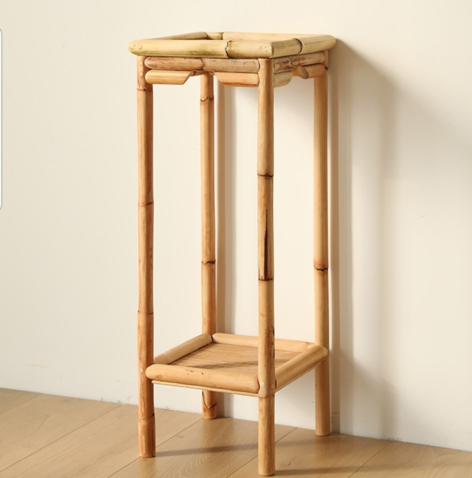 Japanese Style Flower Stand Bamboo and Rattan Handmade - Etsy