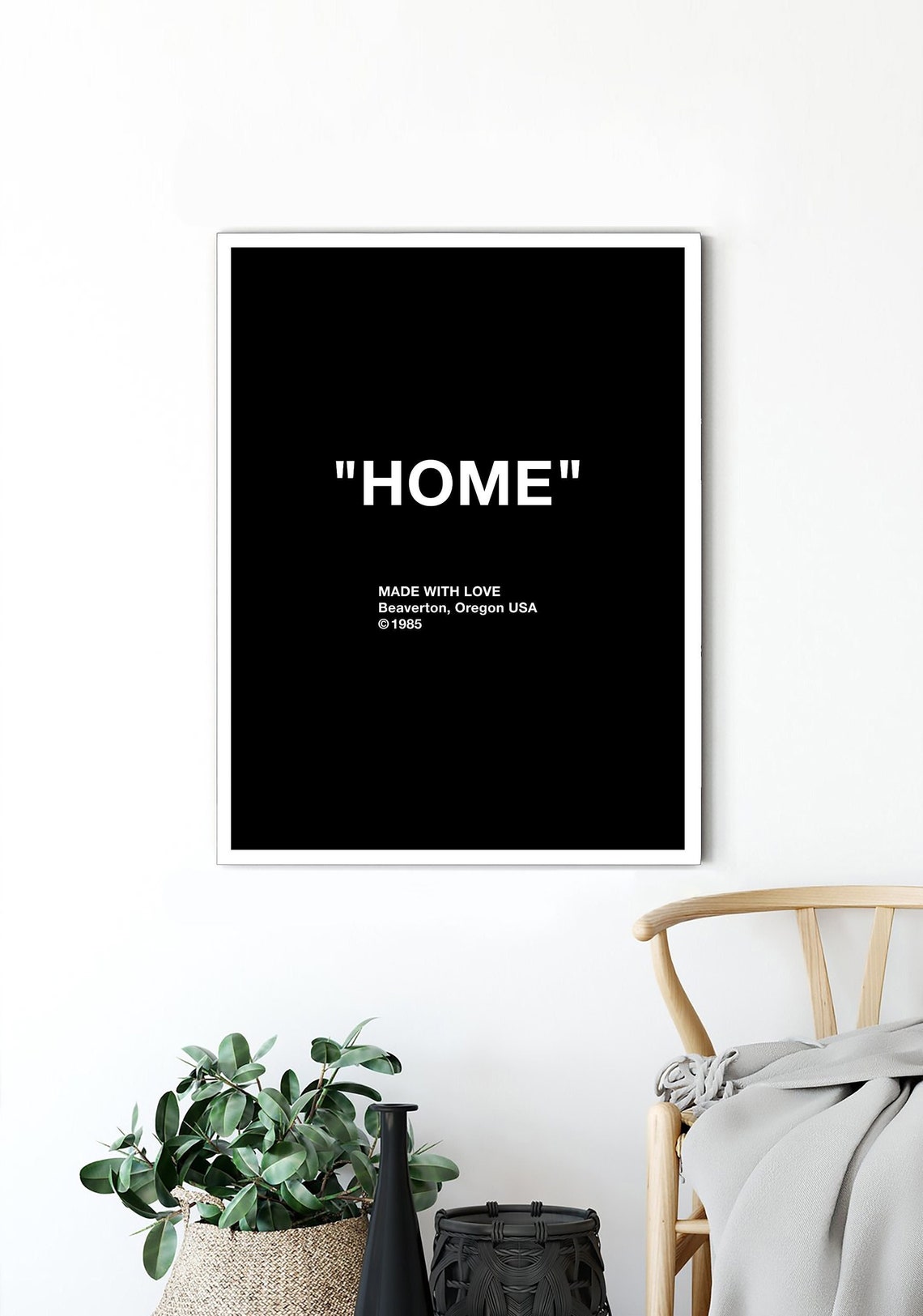 HOME Quotation Marks Poster, Hype Poster, Hypebeast Modern Art ...