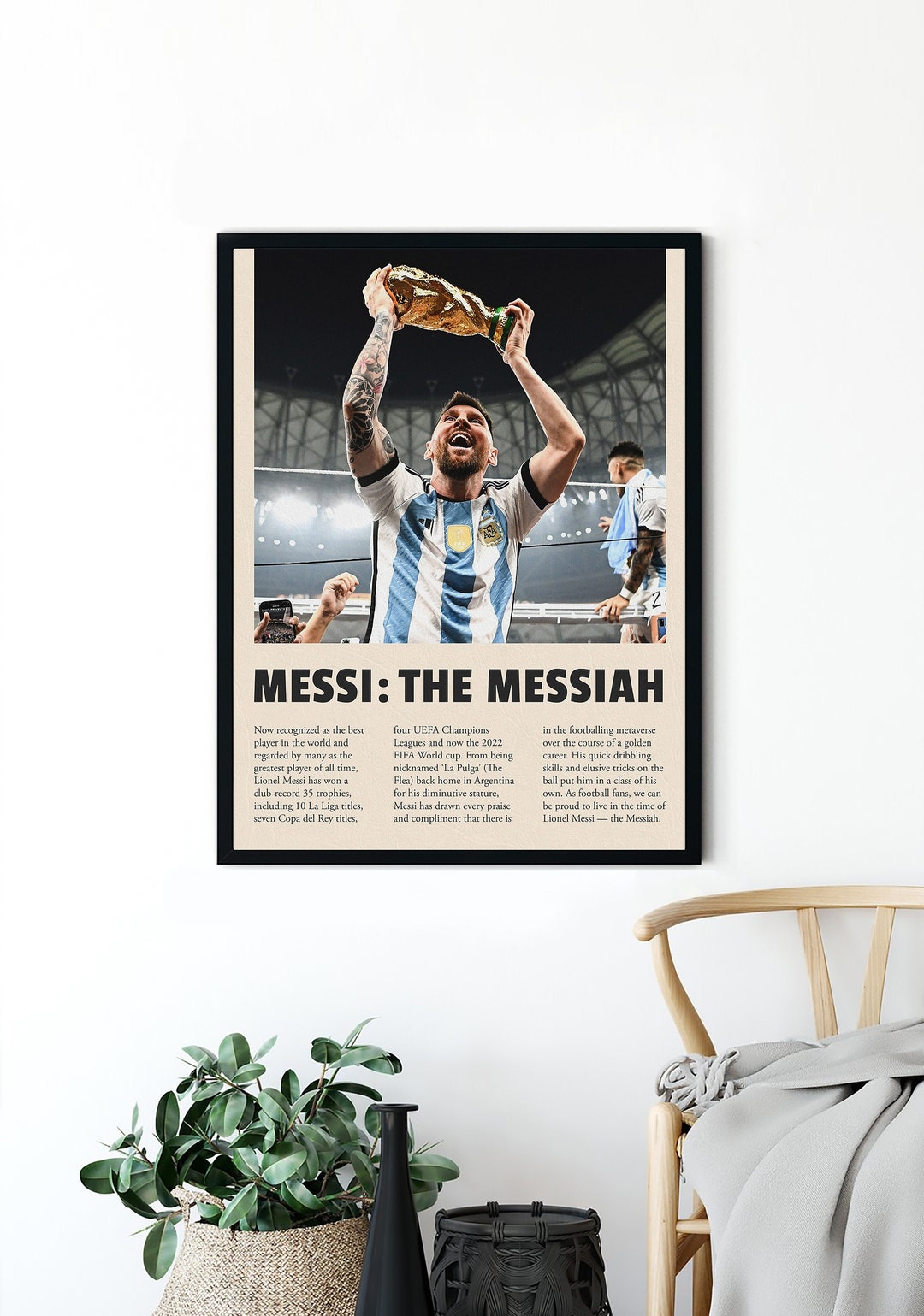 Lionel Messi Inspired Poster, DIGITAL DOWNLOAD, Printable Art, Digital ...
