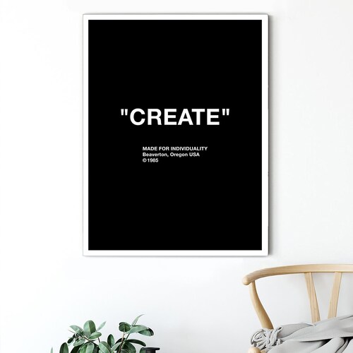 HOME Quotation Marks Poster Hype Poster Hypebeast Modern - Etsy