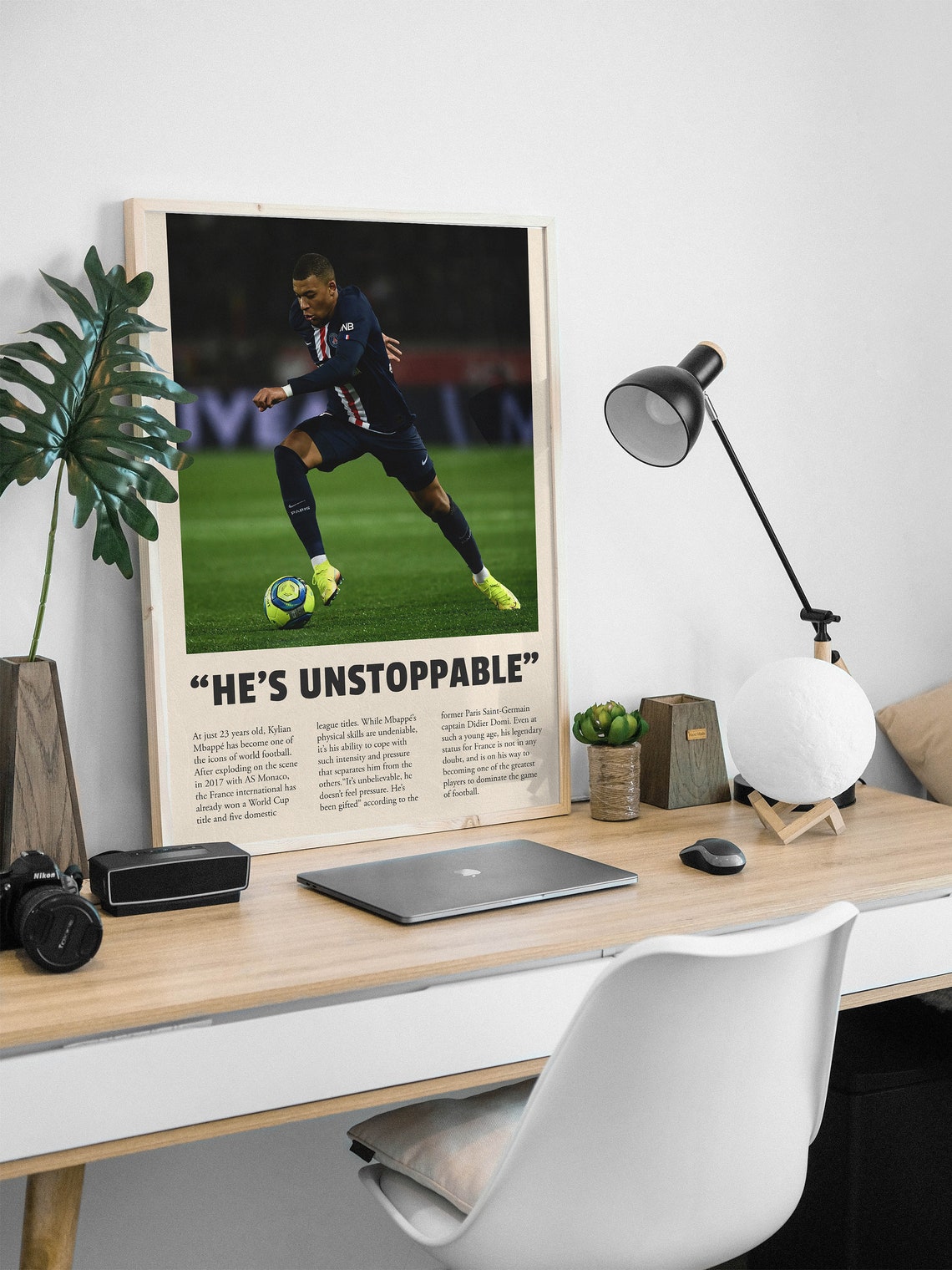 Kylian Mbappe Inspired Poster, DIGITAL DOWNLOAD, Printable Art, Digital ...
