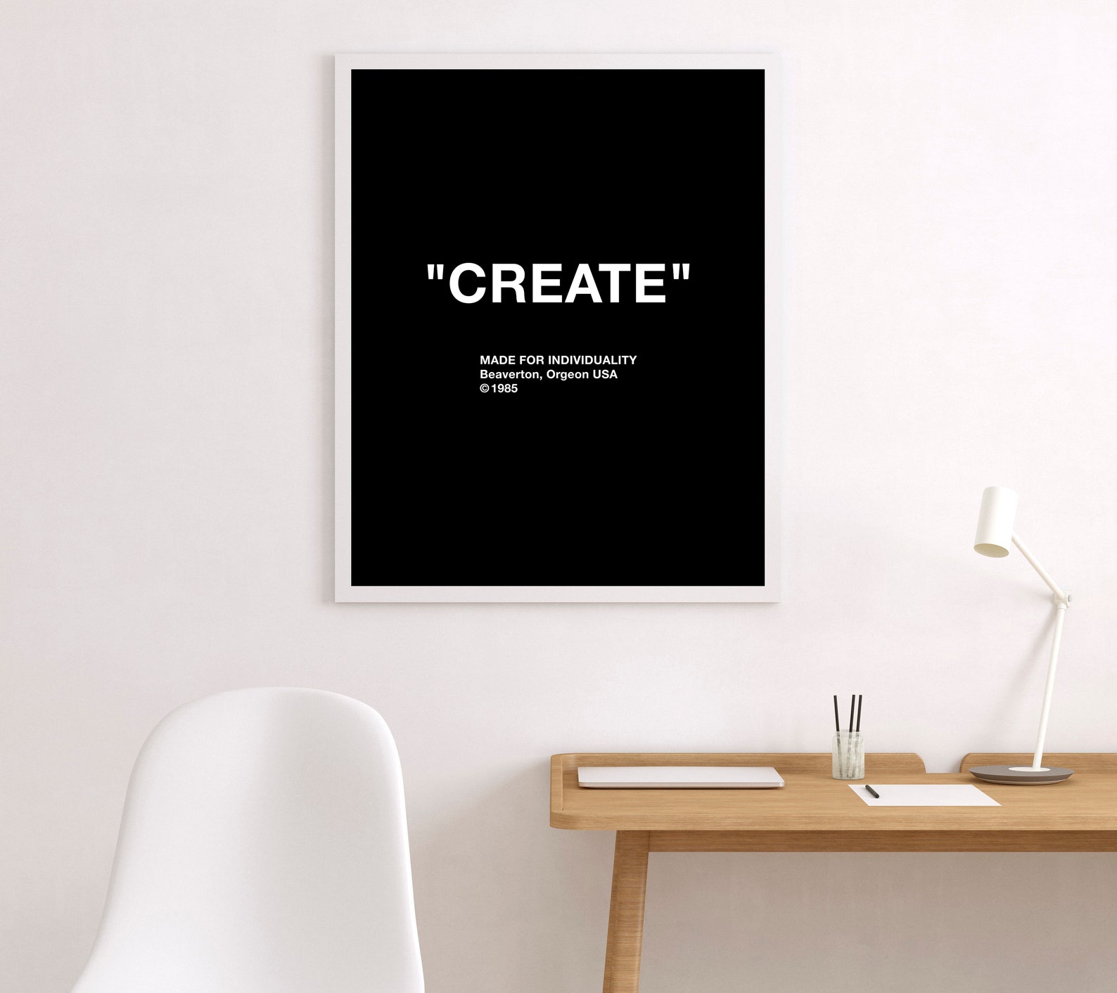 CREATE Quotation Marks Poster Hype Poster Hypebeast Modern - Etsy
