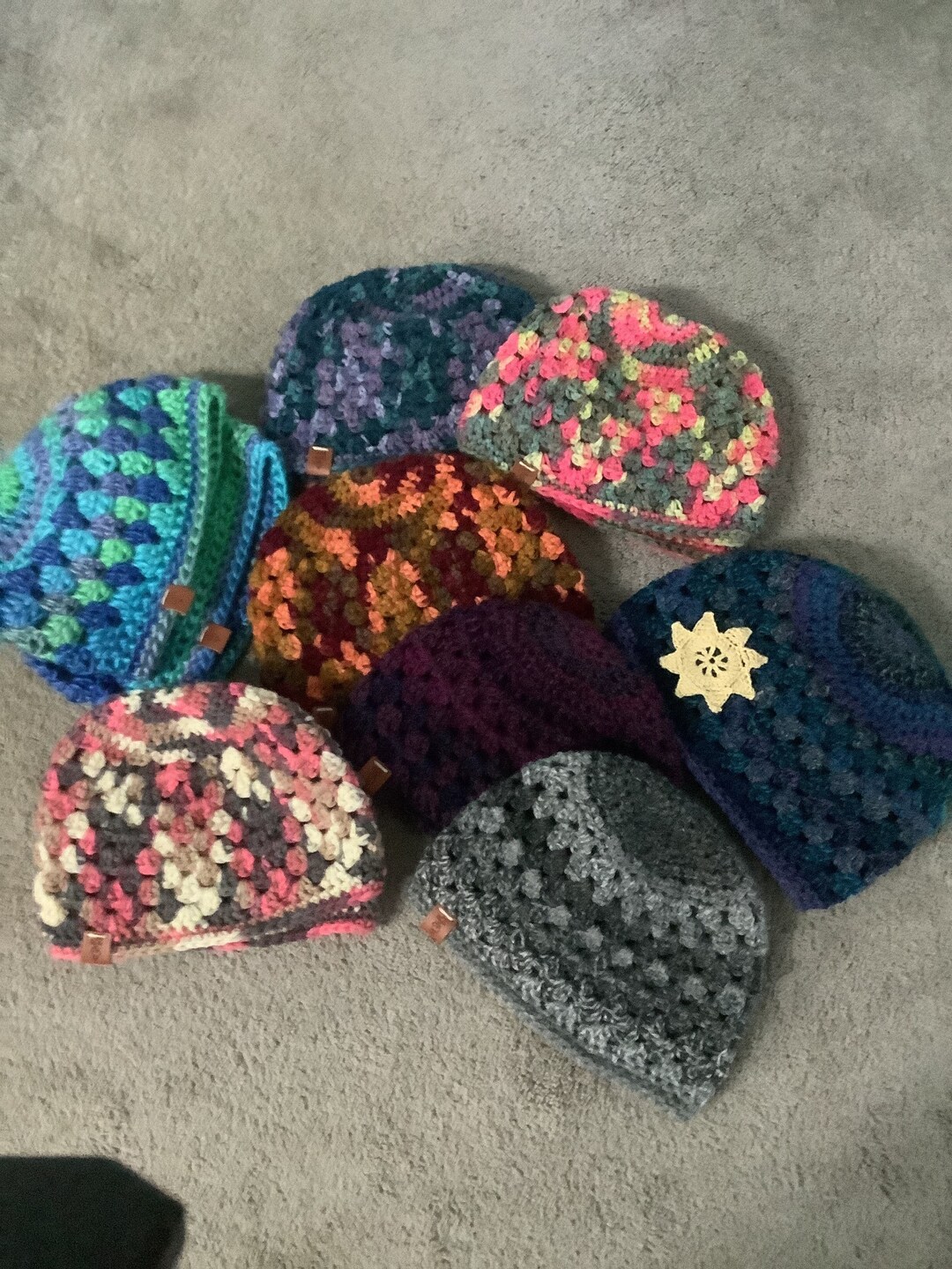 Granny Square Hat - Etsy