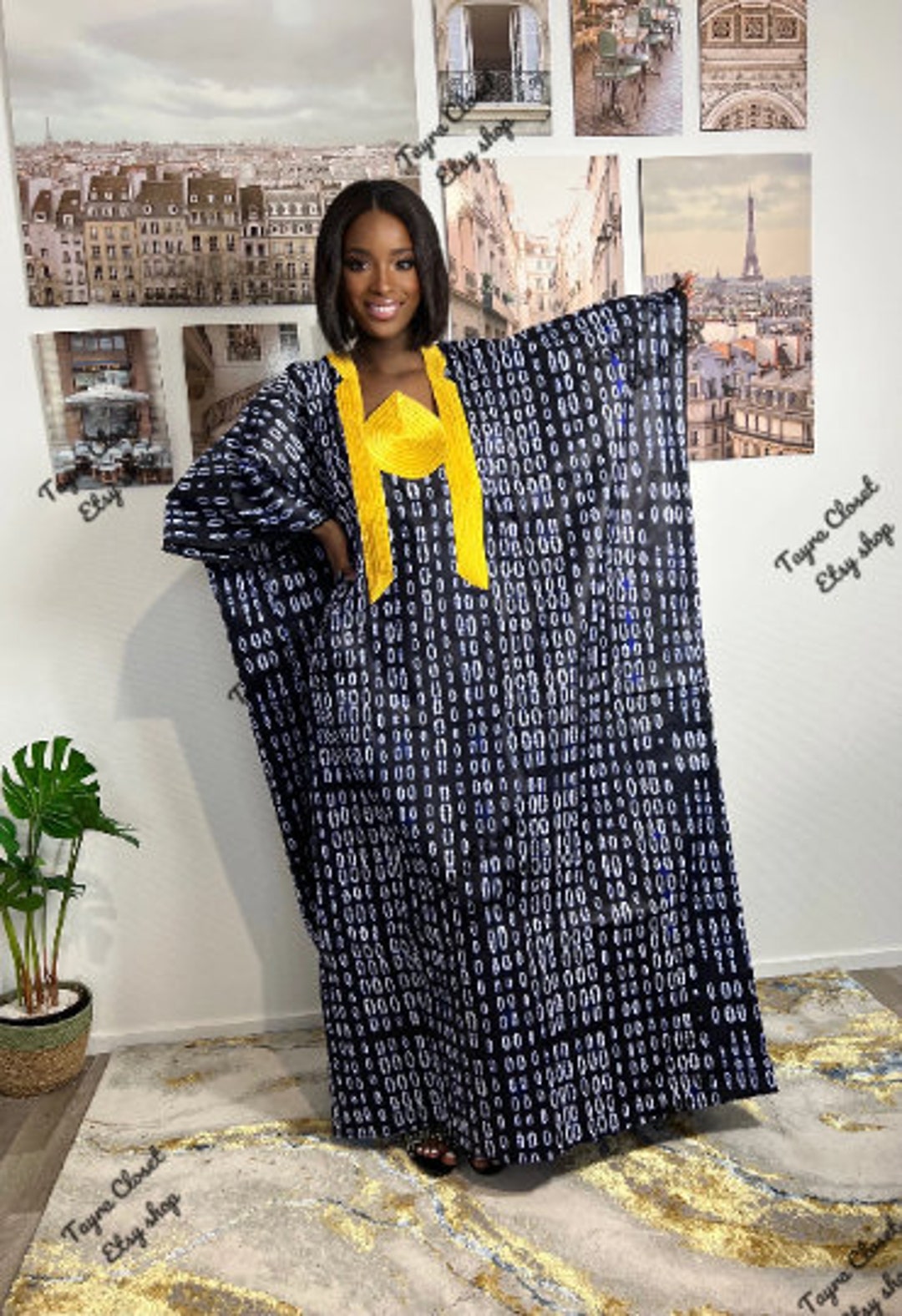 Mini Grand Boubou Aida / Robe Senegalaise Avec Broderie Grand - Etsy