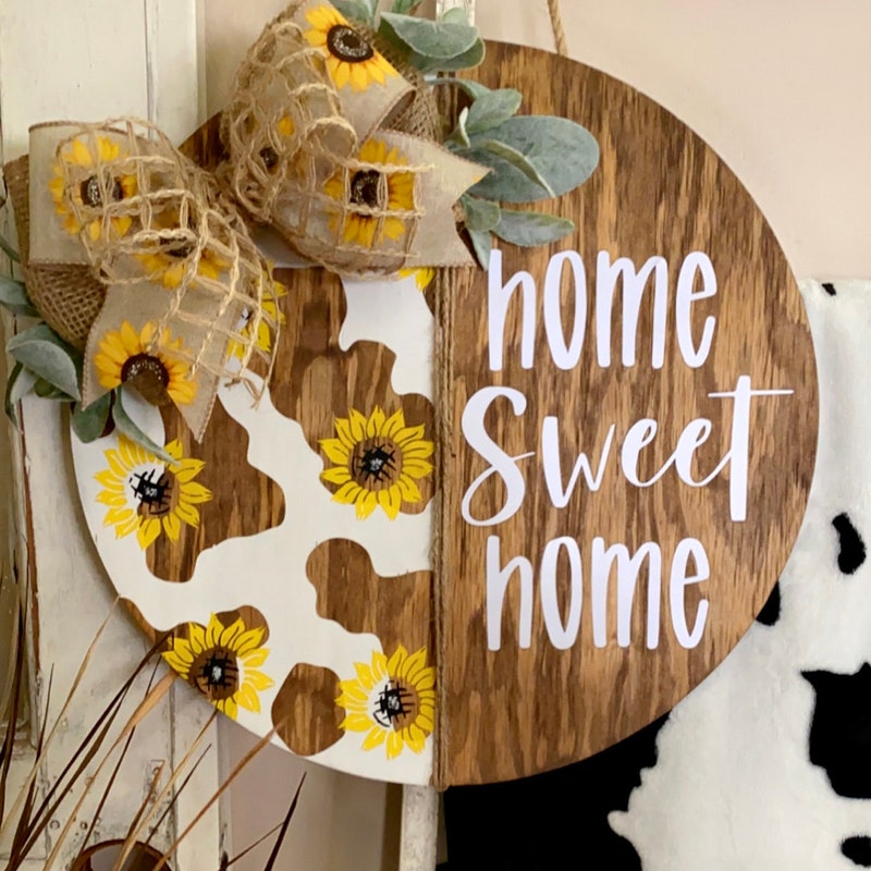 Sunflower Door Hanger - Etsy