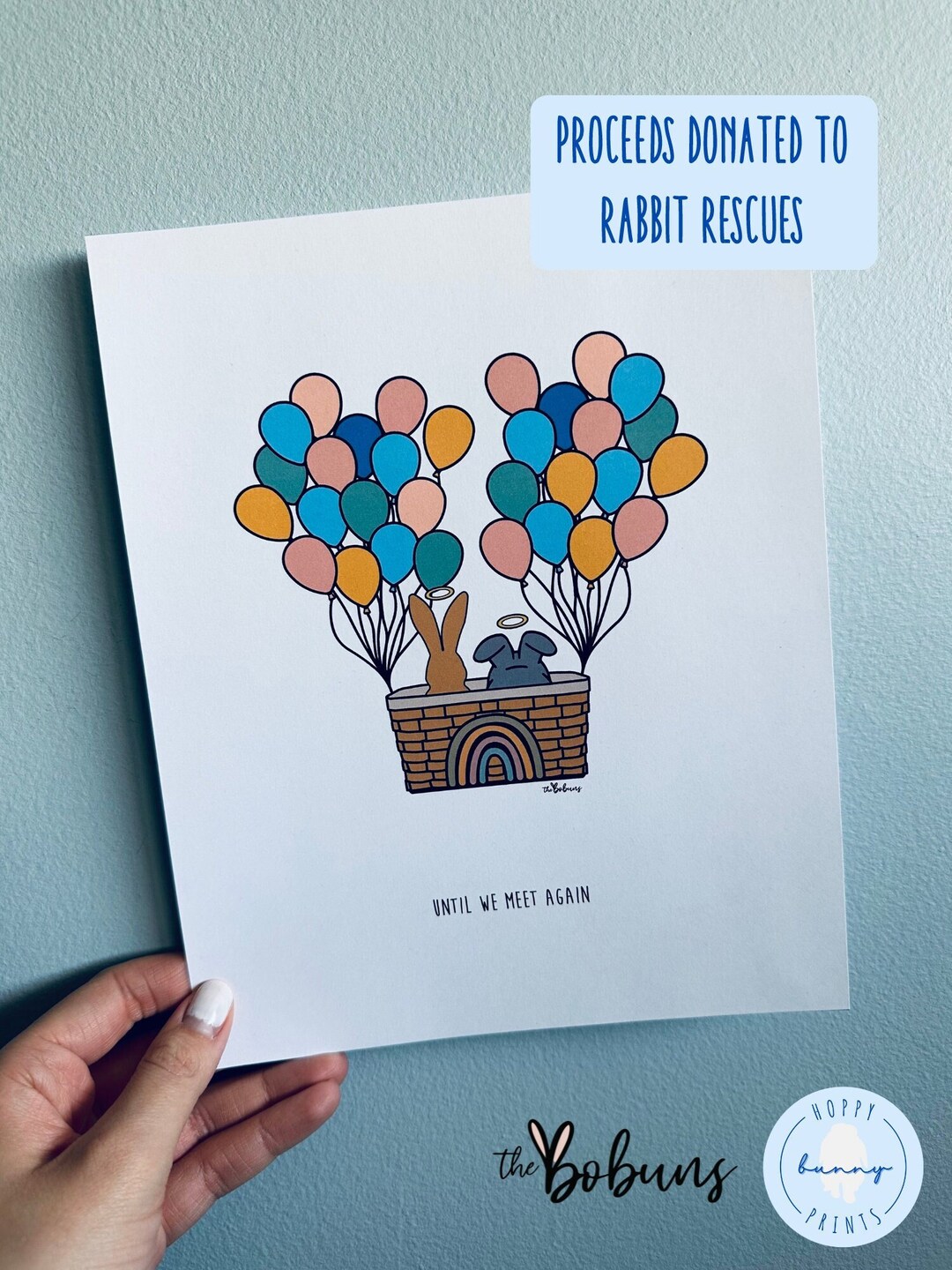Bunny Sympathy Print (customization Available) - Etsy