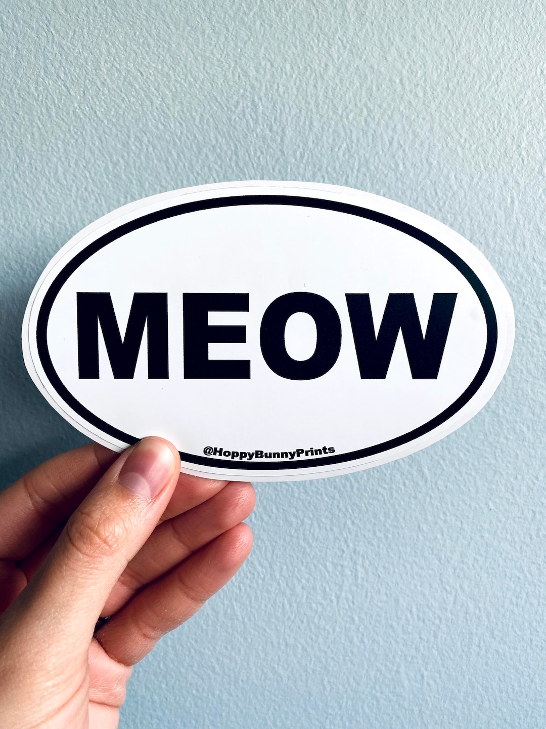 TWO Oval Cat Bumper Stickers (waterproof/weatherproof) - Etsy