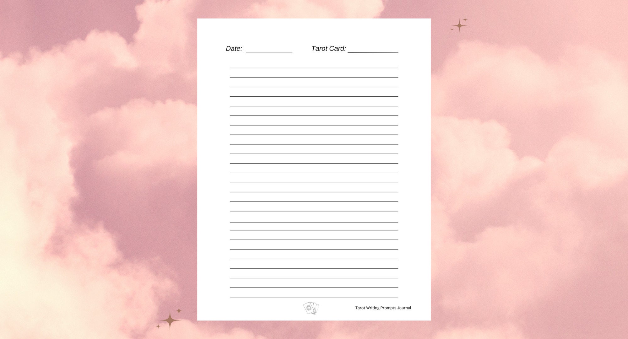 Tarot Writing Prompts Printable Journal - Etsy