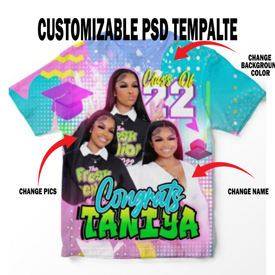 GRADUATION TEMPLATE PSD - Etsy