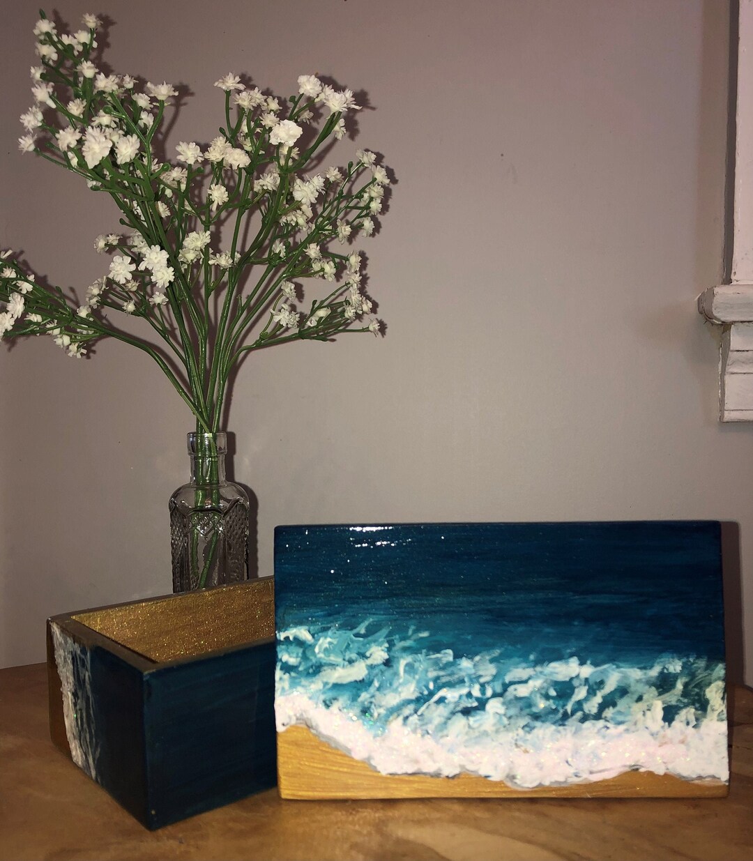Glitzy Wave Trinket Box - Etsy