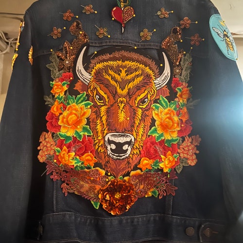 Custom Sports Team Denim Jacket - Etsy