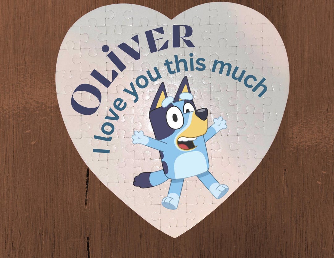 Heart Shaped, Kids Puzzle, Personalized, Gift, Kids, Stocking Stuffer ...
