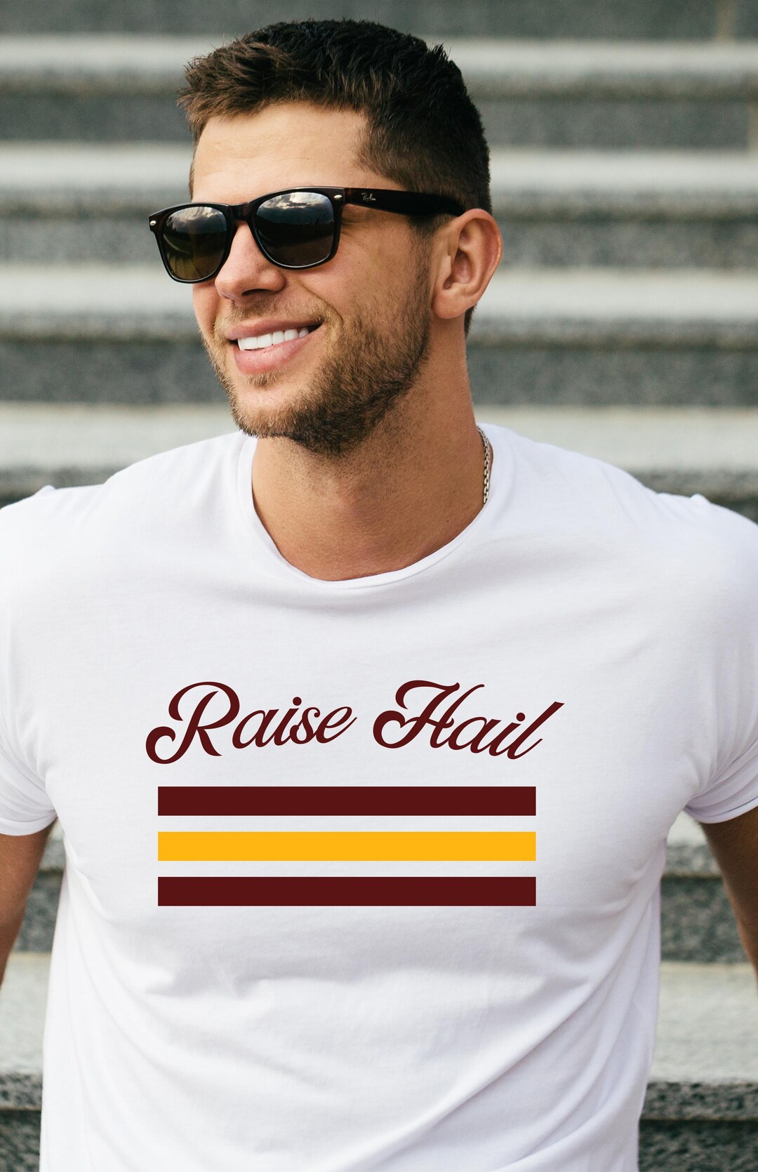 Washington Commanders "raise Hail" T-shirt S-3xl White and Gray - Etsy