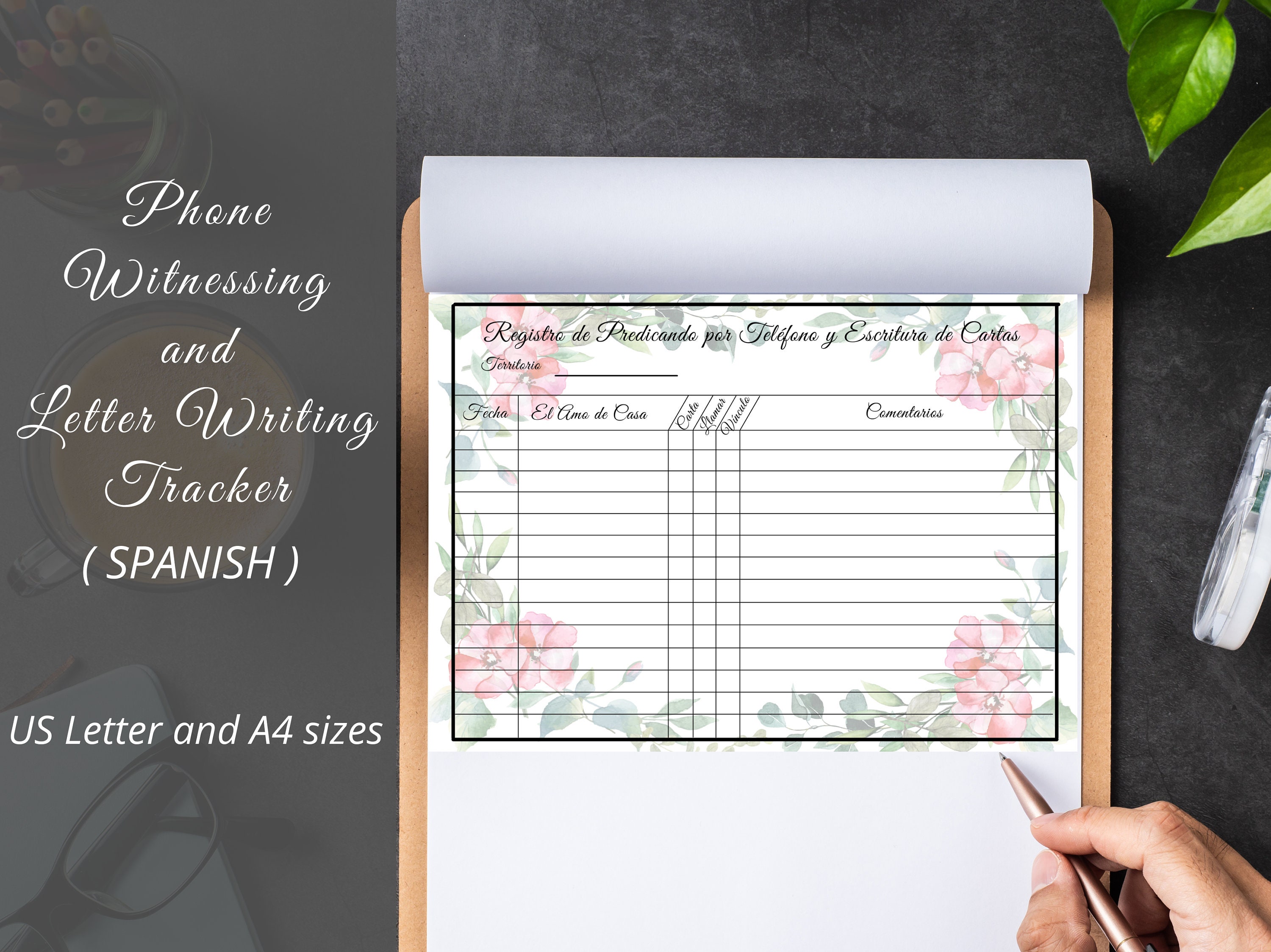 Telephone Witnessing and Letter Writing Tracker / JW Ministry Supplies ...