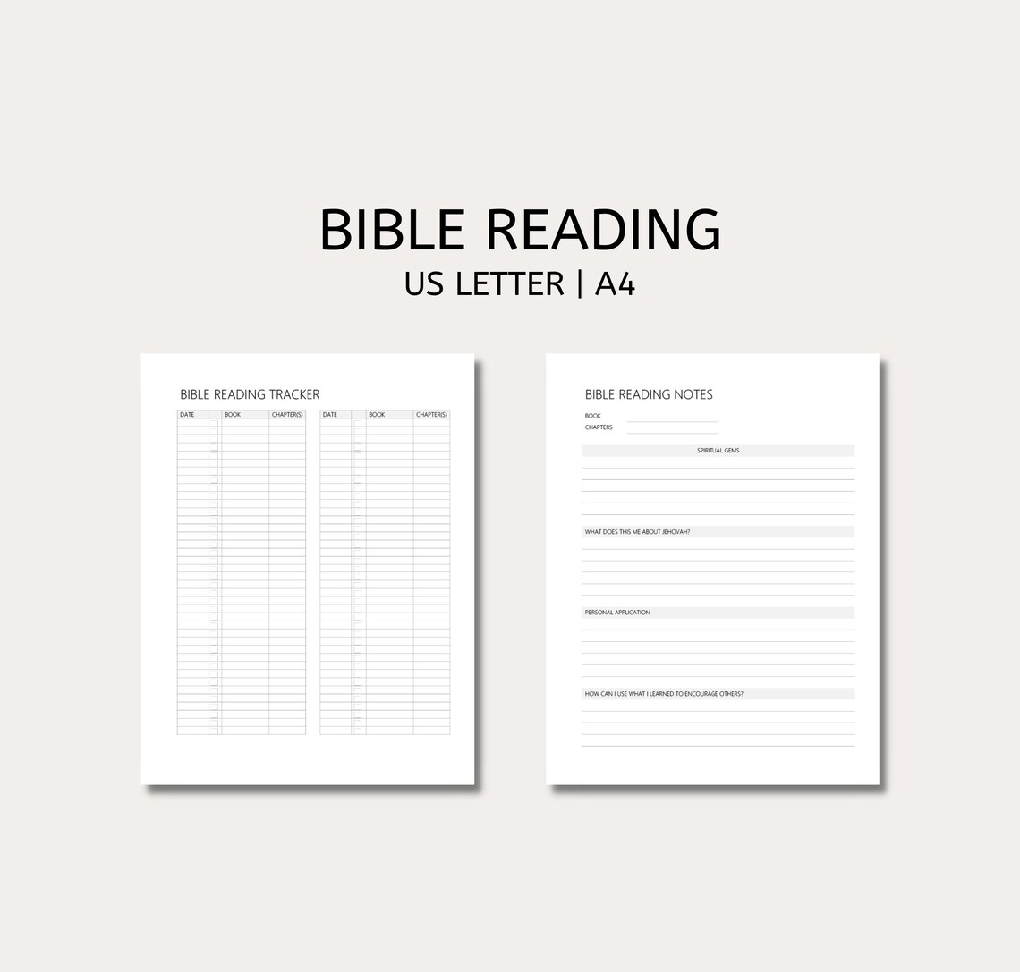 JW All in One Planner | Field Service | Bible Reading Journal | Routine ...