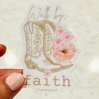 Let Go and Let God Sticker – Christian Faith Sticker, Girl Releasing ...