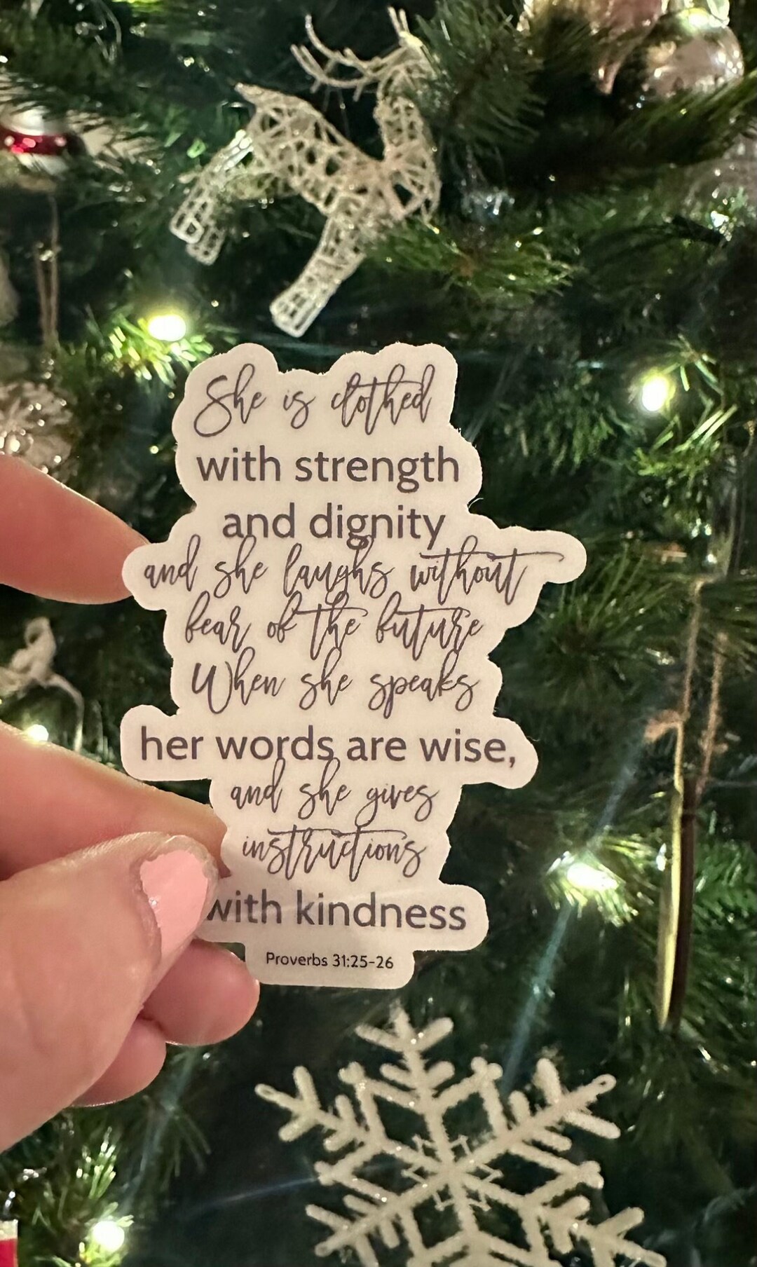 Transparent Sticker, Scripture Sticker, Water Bottle Sticker, Proverbs ...