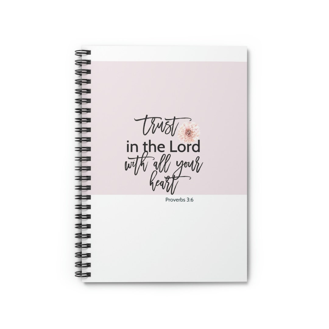 Bible Verse Notepad Trust in the Lord Always Notepad - Etsy