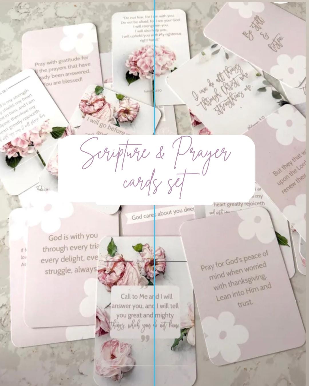 Christian Scripture Prayer Cards for Women | Encouragement Bible Verse ...