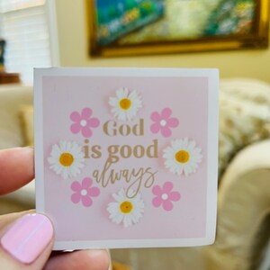 Pack of Faith Flower Decal, Bible Verse Decals, Hydro-flask Decals ...