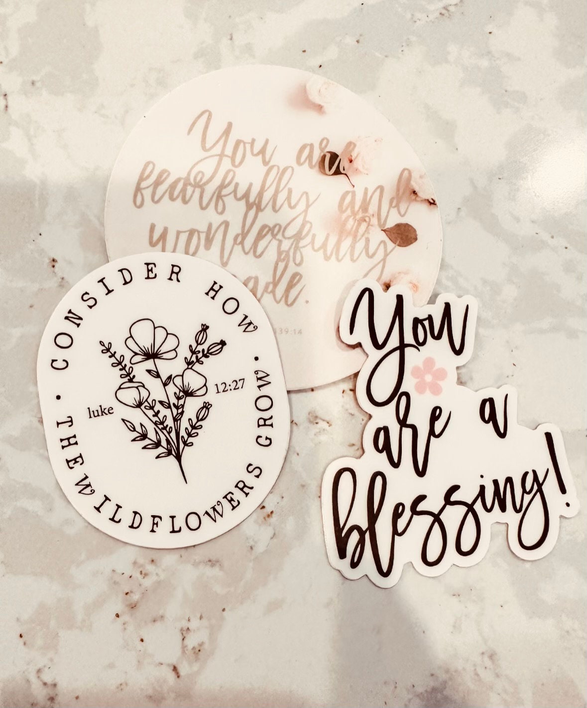 Faith Decal Gift Pack, You Are a Blessing Decals, Bible Verse Stickers ...