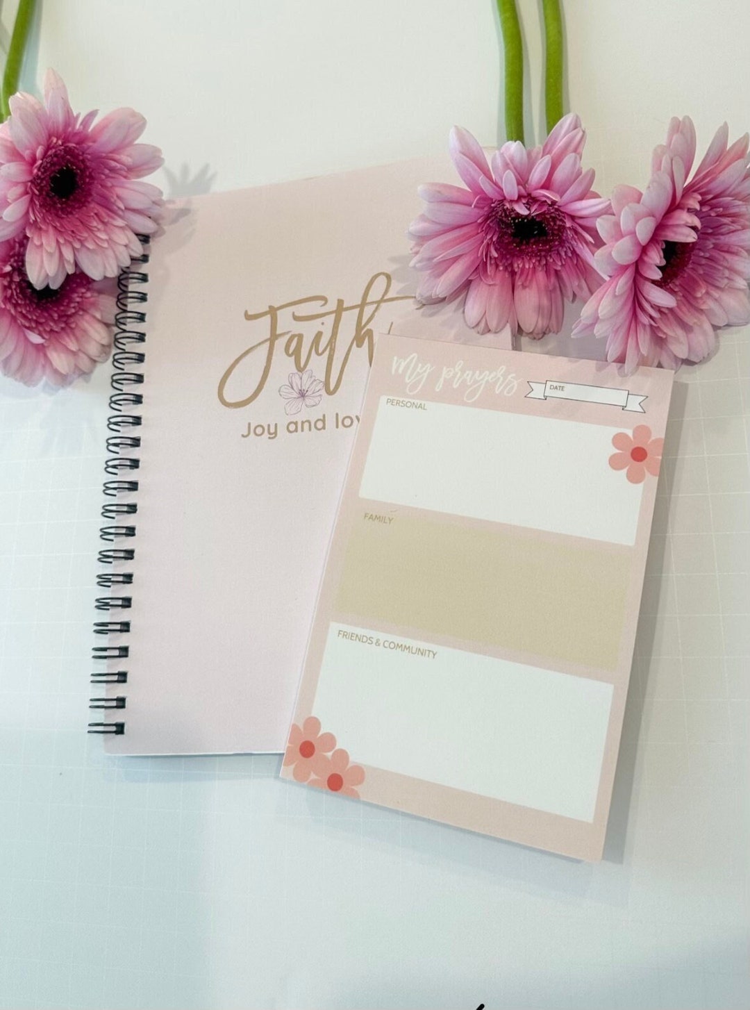 Floral Prayer Notepad 4x6 | Prayer Organizer for Family and Self ...