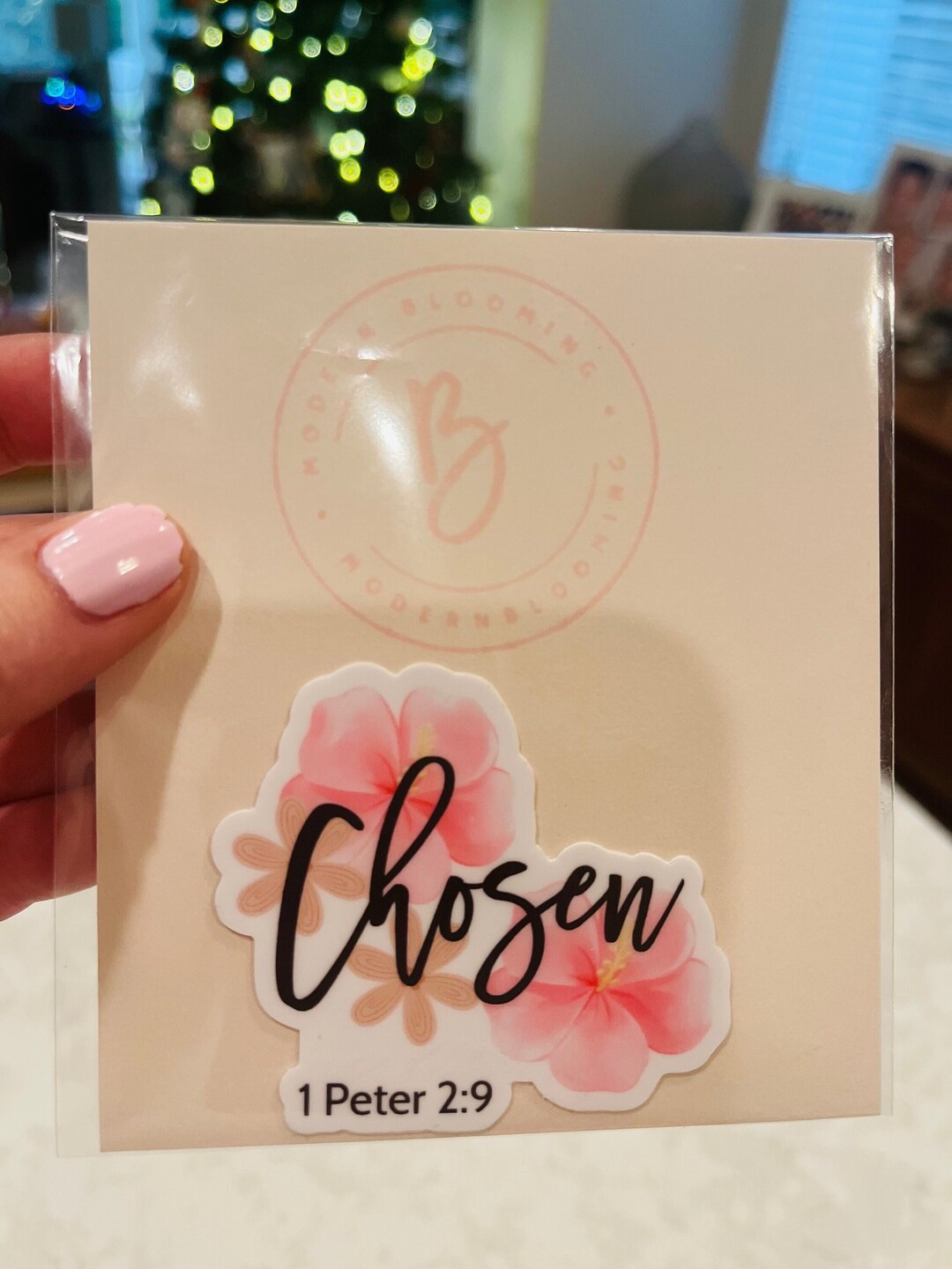 Faith Sticker, Chosen Sticker, Water Bottle Sticker, Waterproof, Bible ...