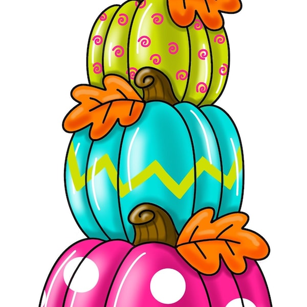 Stacked Pumpkins - Etsy