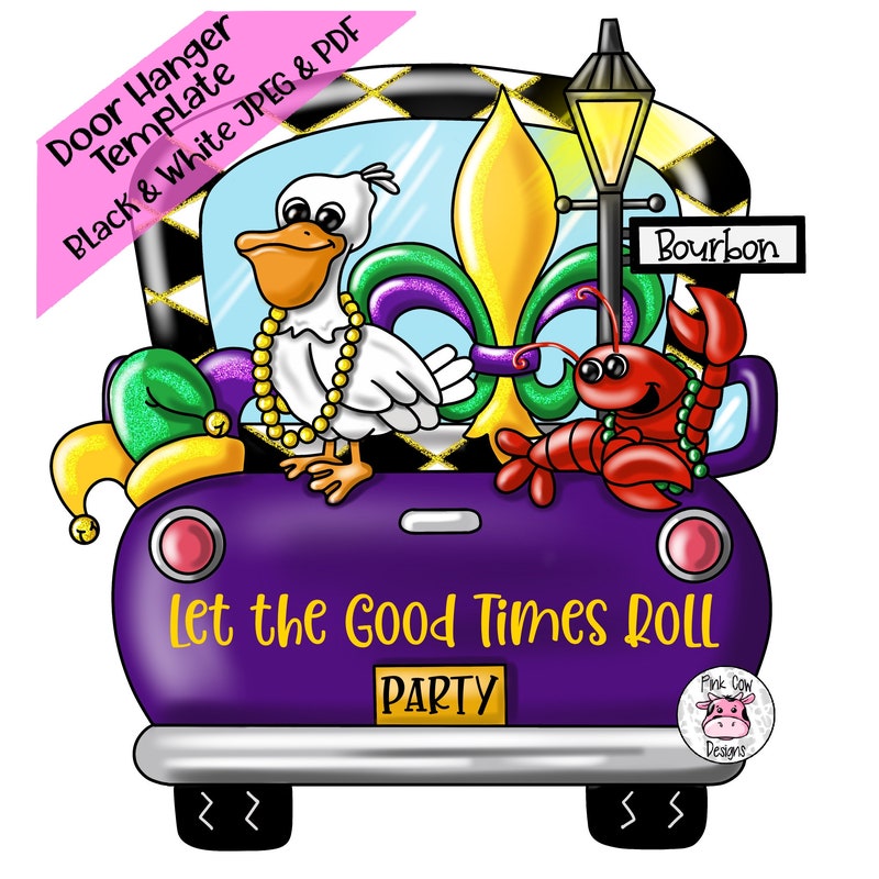 Mardi Gras Door Hanger - Etsy