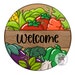 TEMPLATE: Welcome-vegetables-door Hanger Template-instant Digital ...