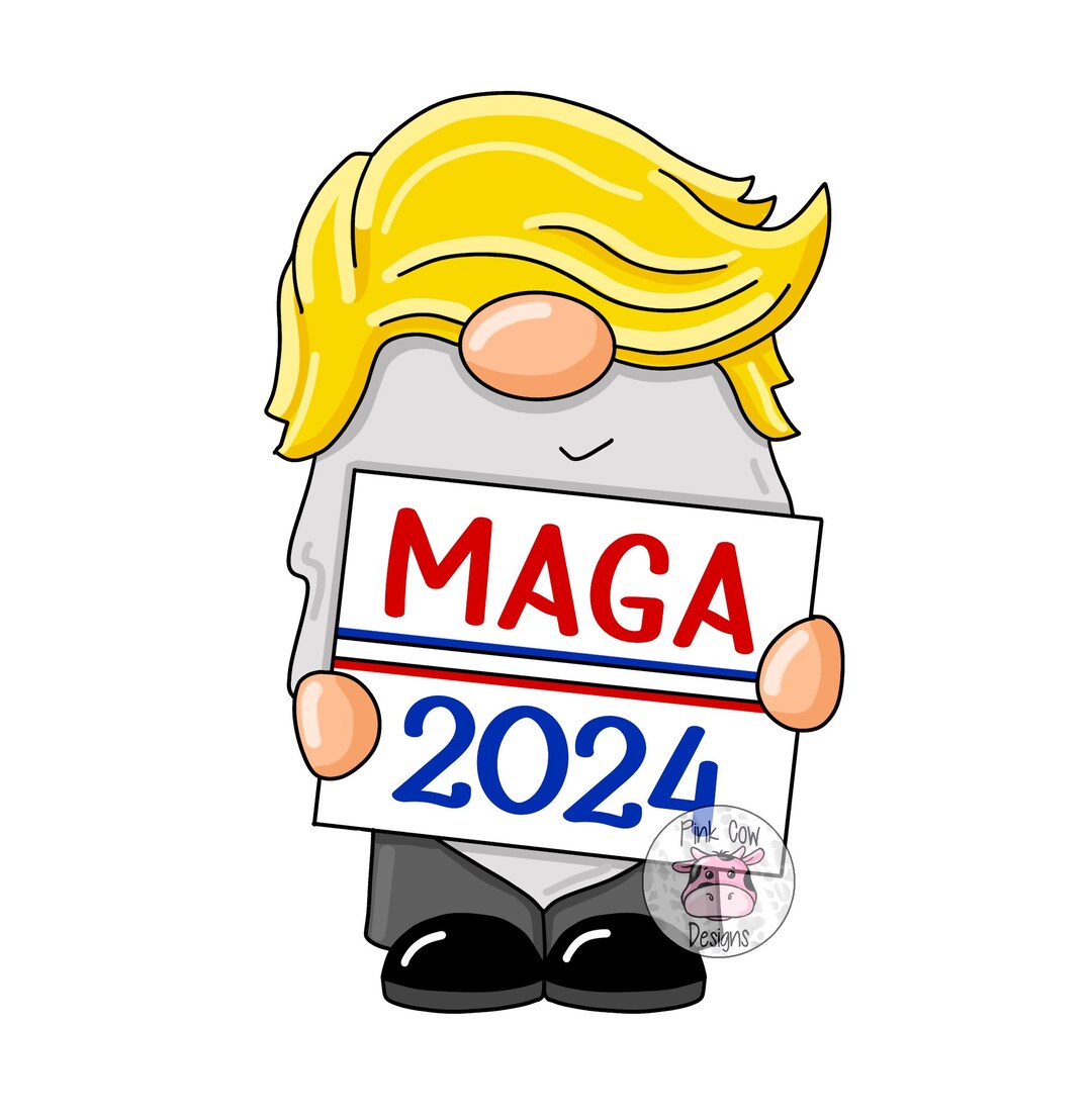 TEMPLATE: Trump Gnome-maga Door Hanger Template-digital Design-instant ...