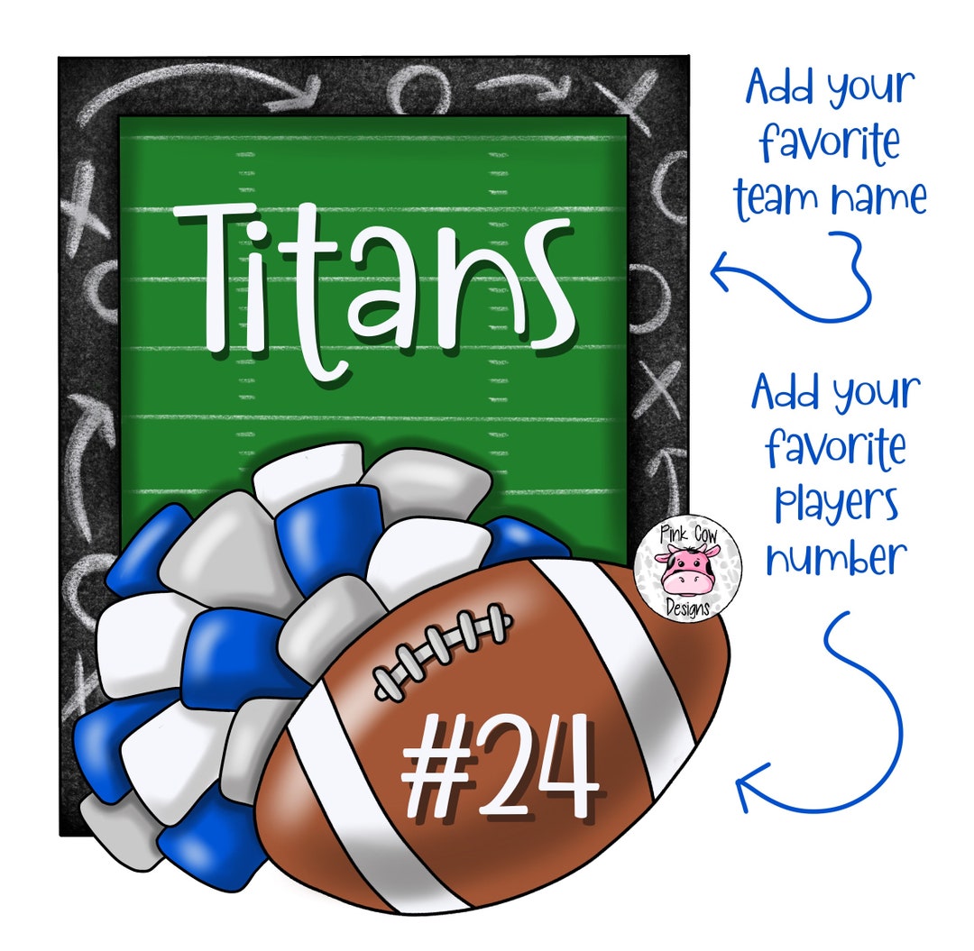 Door Hanger TEMPLATE: Football Door Hanger Template Digital Instant ...