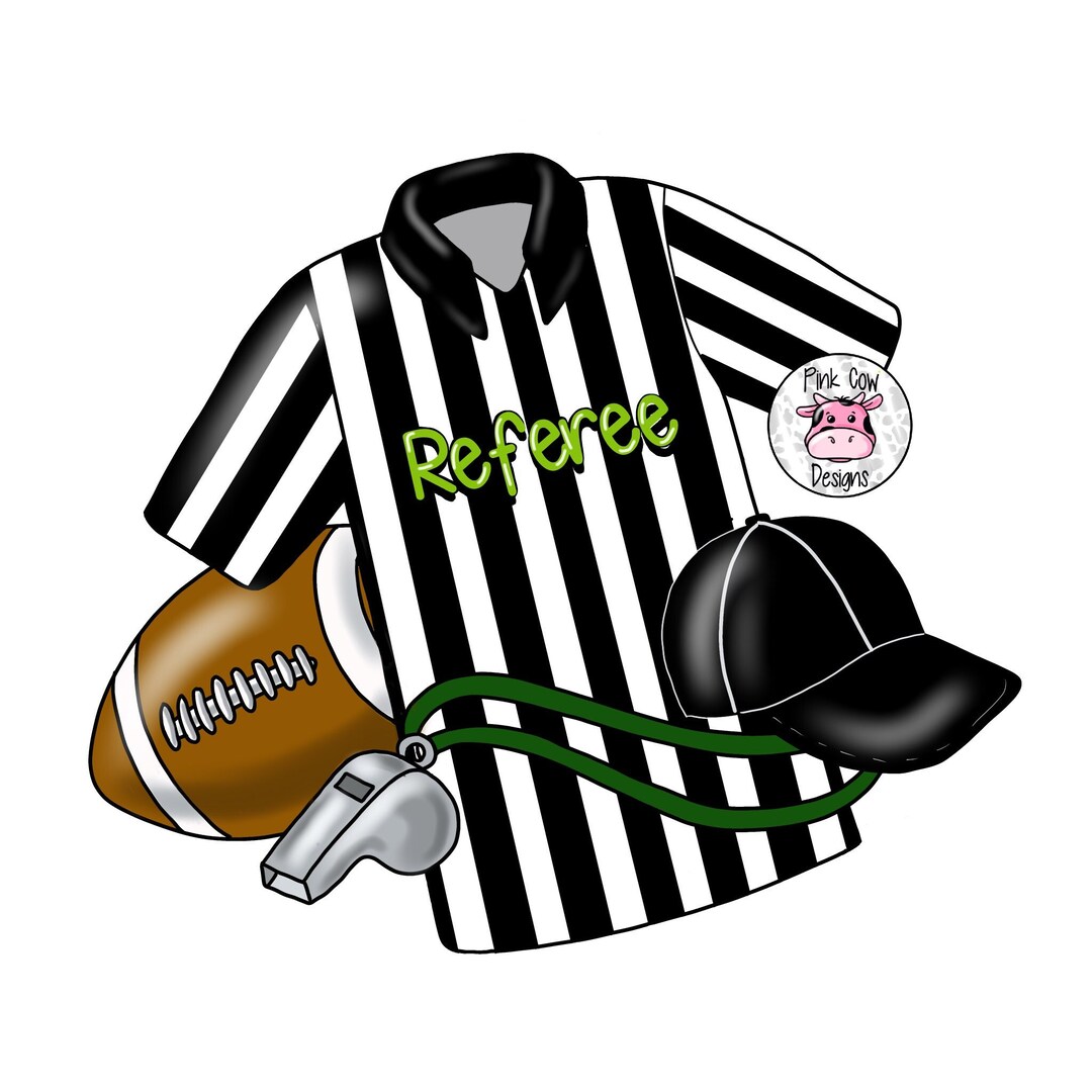TEMPLATE: Football Referee Uniform-sports-door Hanger Template-digital ...