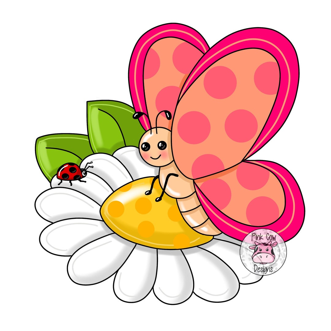 TEMPLATE: Butterfly-flower-spring-summer-door Hanger Template-digital ...