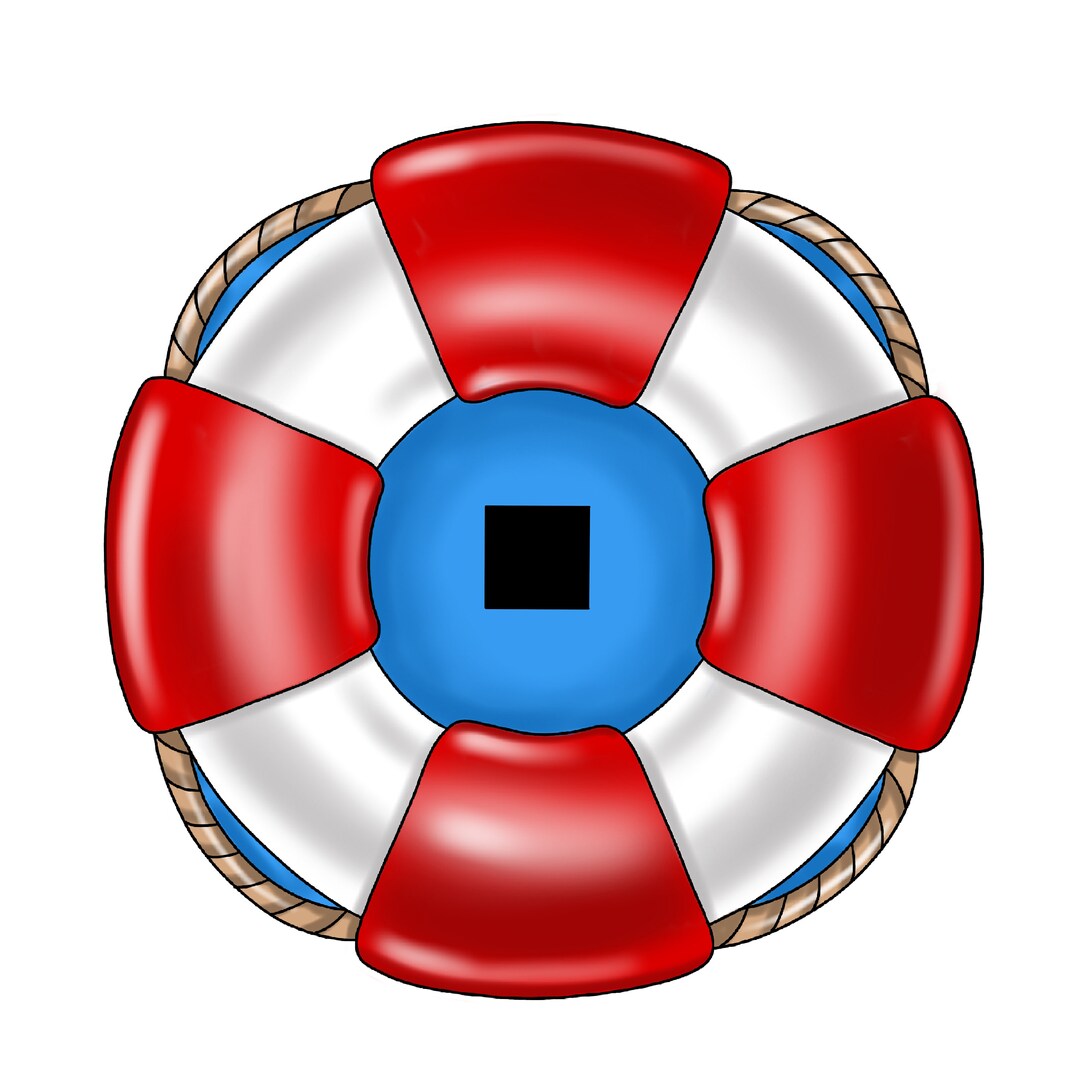 TEMPLATE: Life Preserver Base Template for Sea Creature Attachments ...