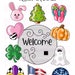TEMPLATE: Easter-stacked Easter Eggs-door Hanger Template-digital Download-easter Eggs - Etsy